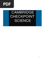 Science Checkpoint Past Papers Grade 8 | PDF