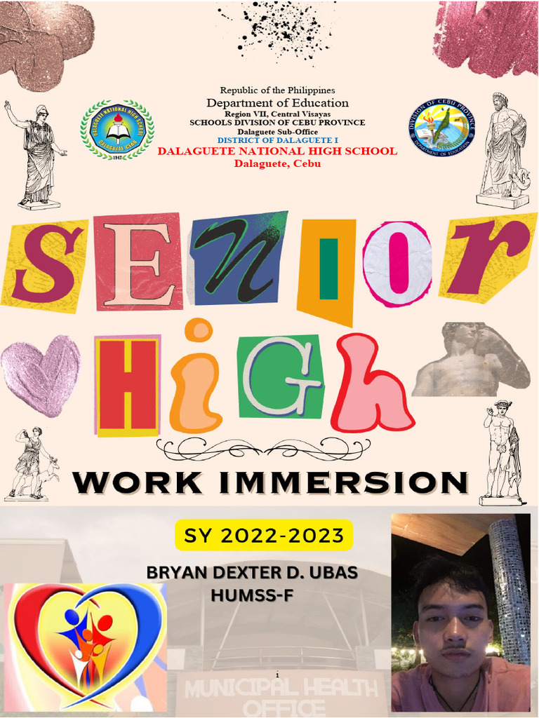 Cover Page Work Immersion Portfolio 1 | PDF | Nursing | Health Care