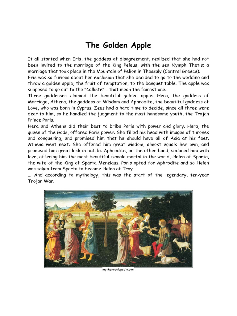 The Golden Apple: A Myth Unveiled | PDF