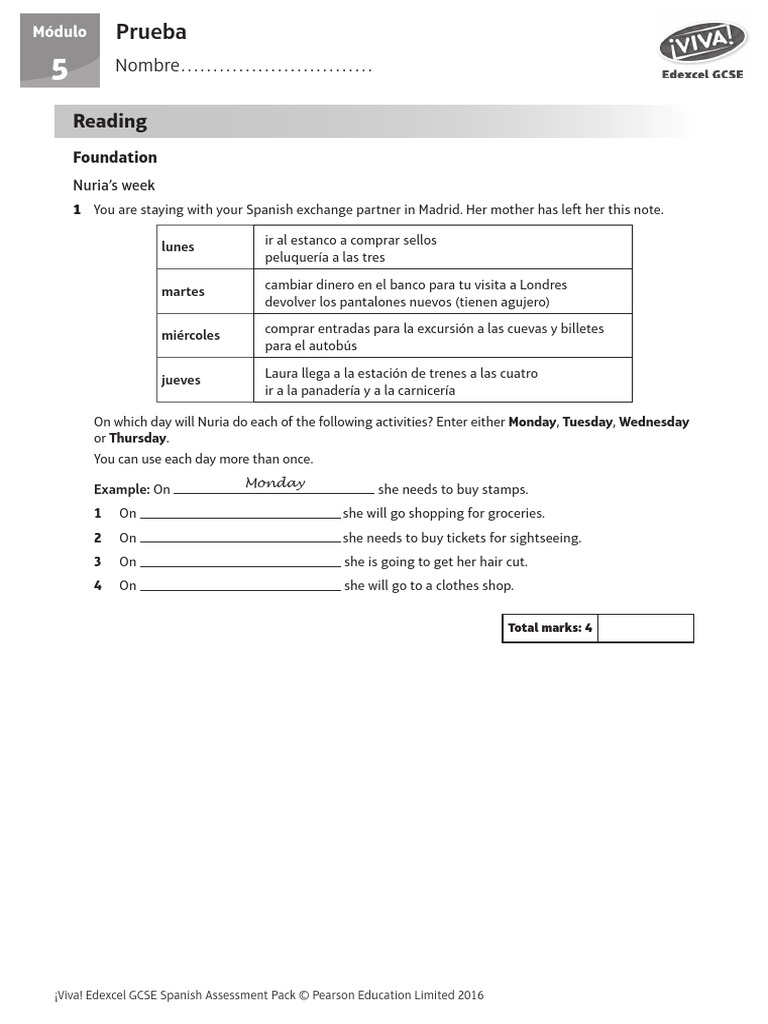Viva Edexcel Gcse Ap m5 Reading | PDF | America latina | Perú