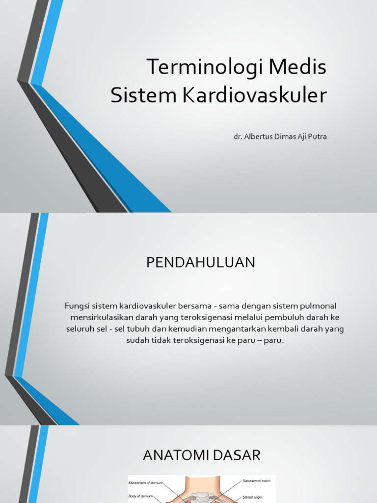 Terminologi Medis Sistem Kardiovaskuler | PDF