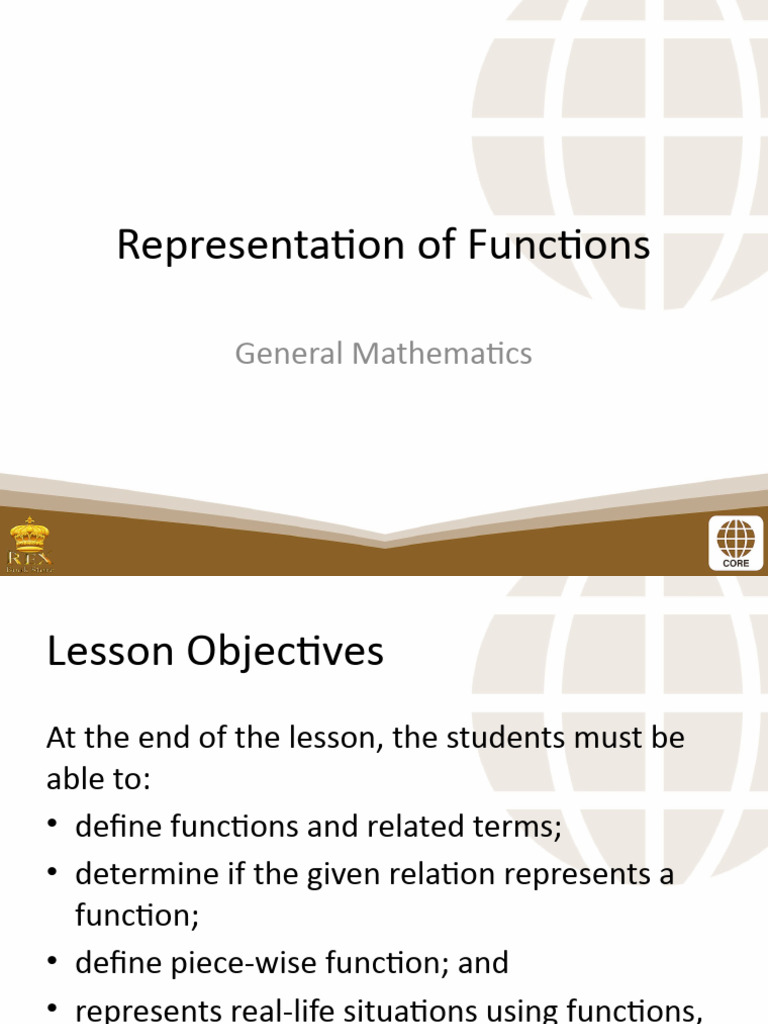 1 Representation of Functions | PDF | Function (Mathematics) | Analysis