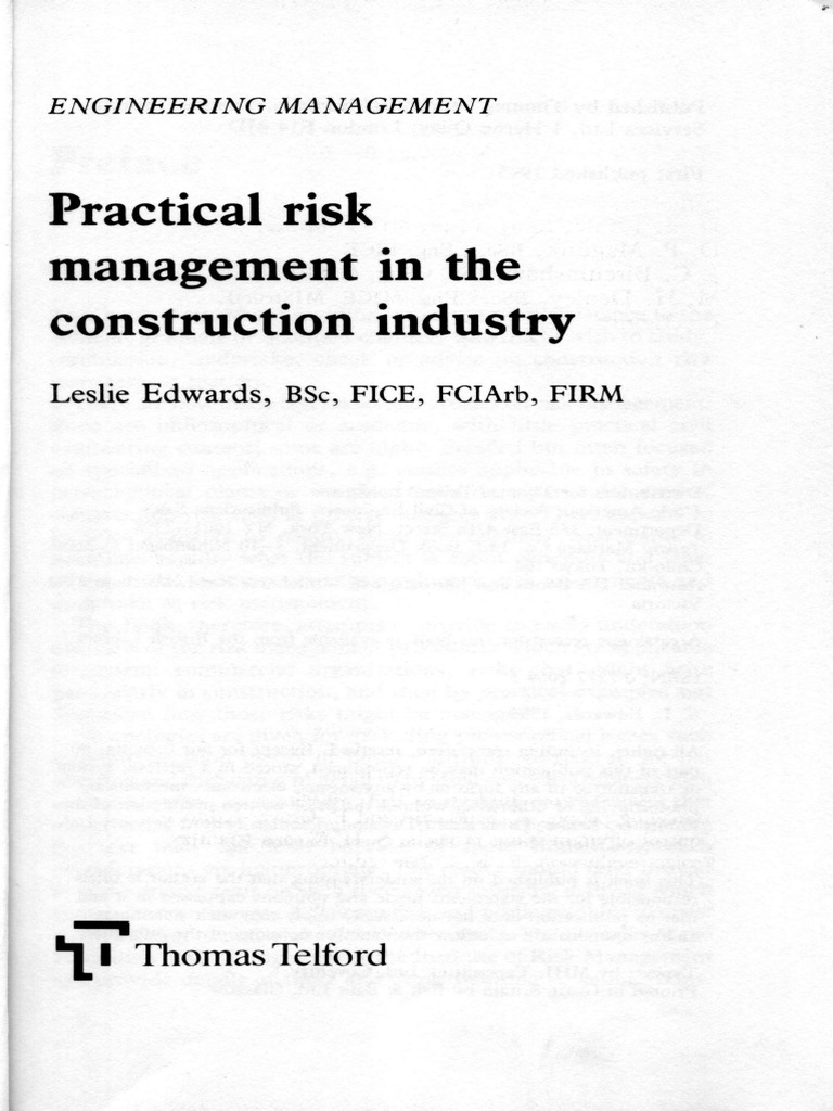Construction Related Risks Pdf Risk Insurance