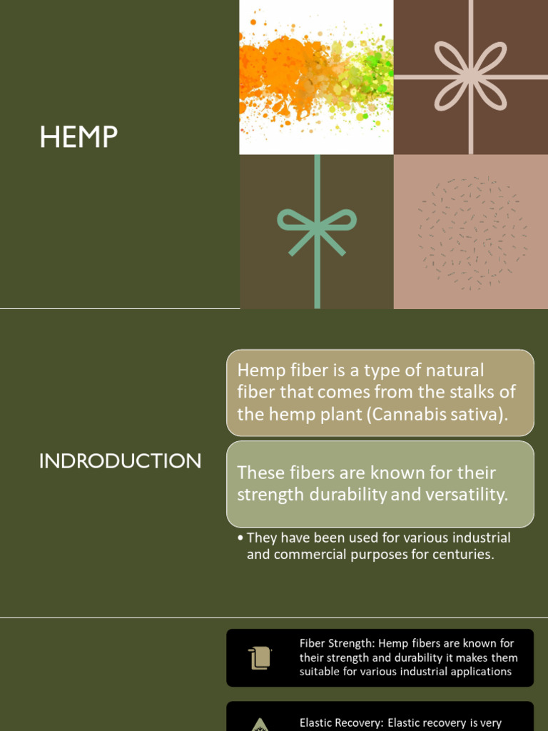 Presentation | PDF | Hemp | Textiles
