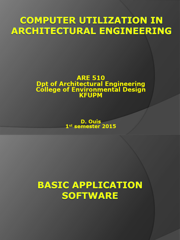 ARE - 510 - 2 - Basic Application Software | PDF | Graphical User Interfaces | Spreadsheet