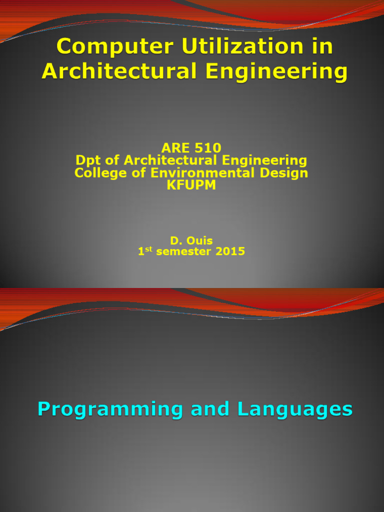 ARE - 510 - 6 - Programming and Languages | PDF | Computer Program ... ARE - 510 - 6 - Programming and Languages | PDF | Computer Program ...