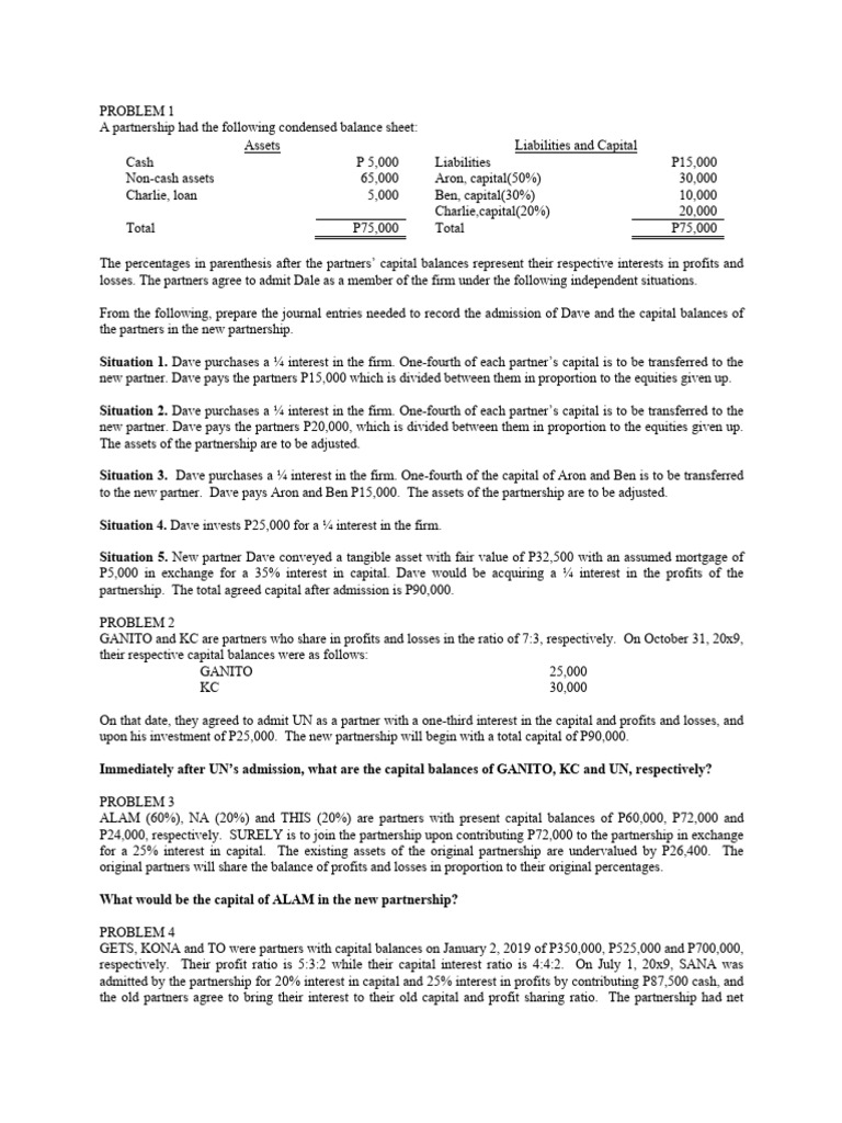A 3. Dissolution | PDF | Partnership | Balance Sheet