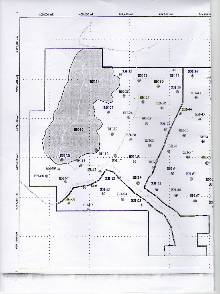 Peta Perencanaan Titik Bor & Peta Geologis | PDF