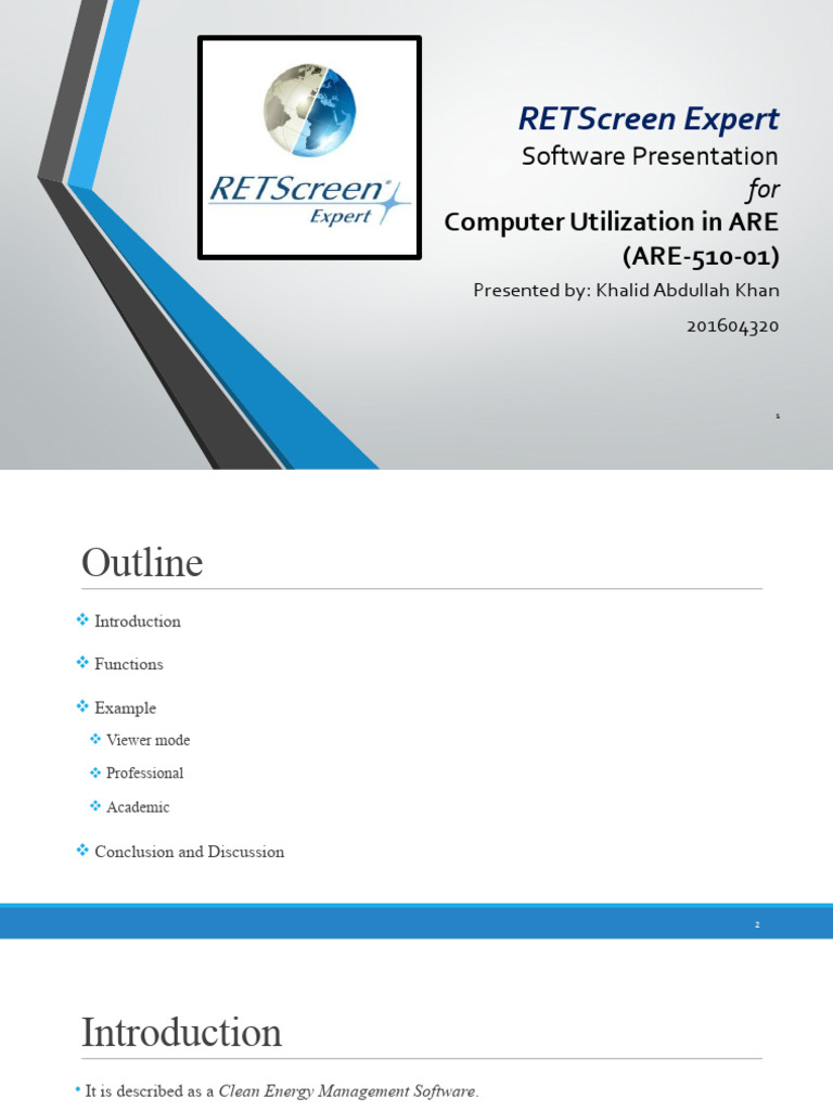 Software RETScreen | PDF | Sustainable Technologies | Renewable Resources