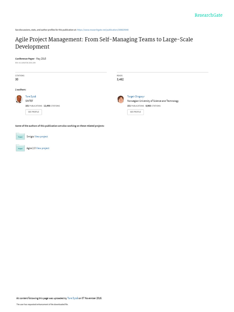 Agile Project Management - From Self-Managing Teams To Large-Scale ...