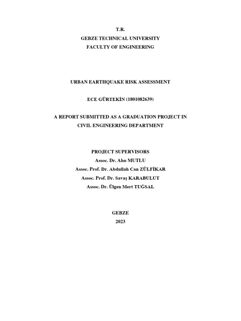 Graduation Project | PDF | Earthquakes | Earthquake Engineering