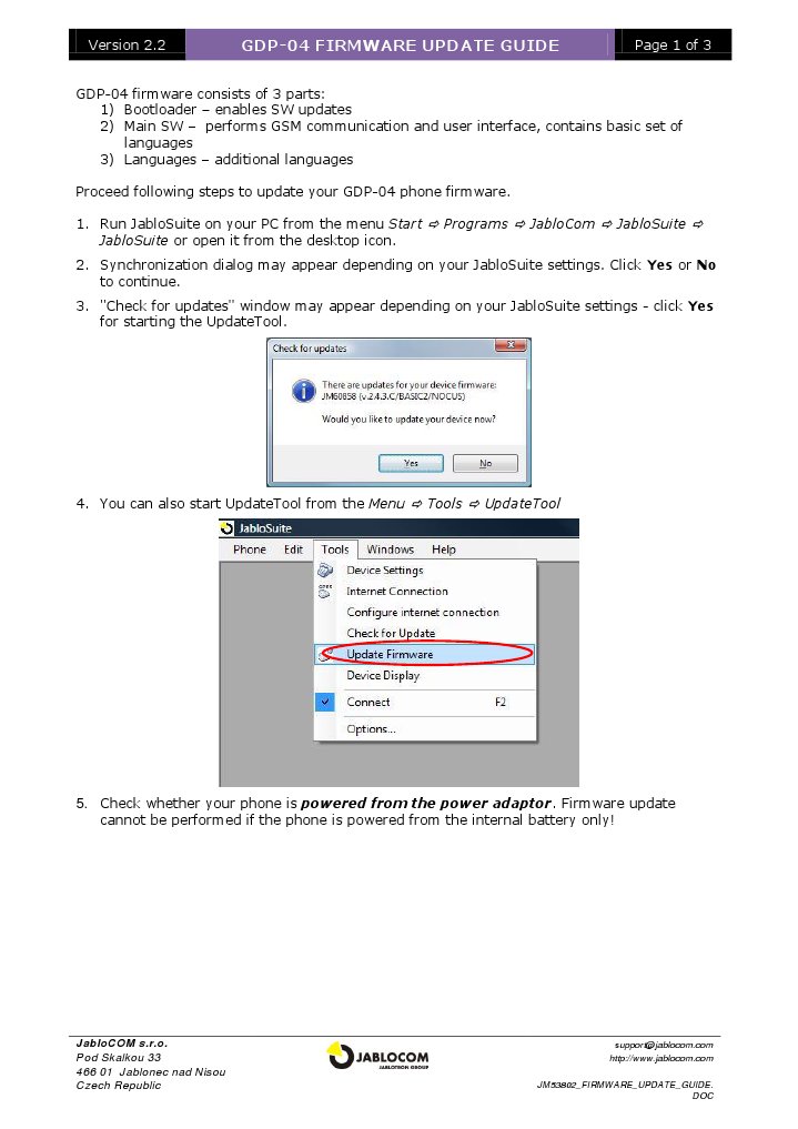 Firmware Update Guide | PDF