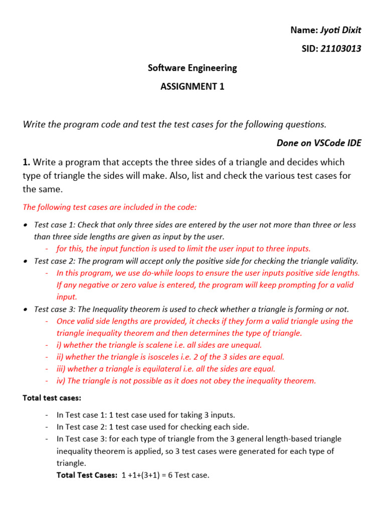Assignment 1 SE | PDF | Triangle | Mathematical Objects