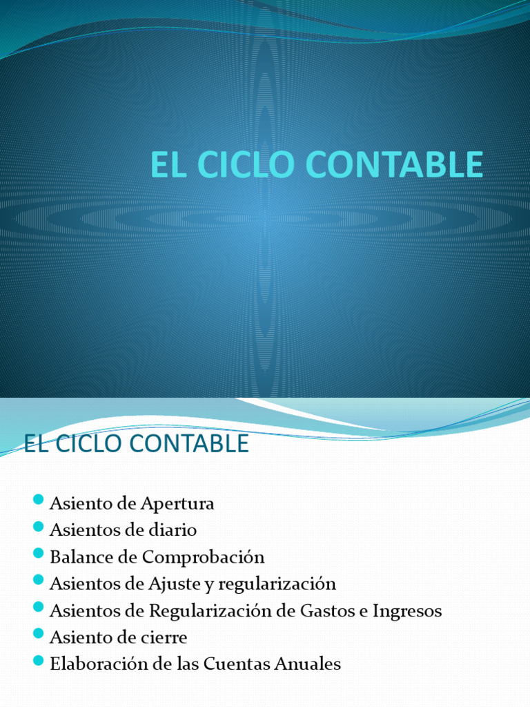 El Ciclo Contable | PDF | Contabilidad | Hoja de balance