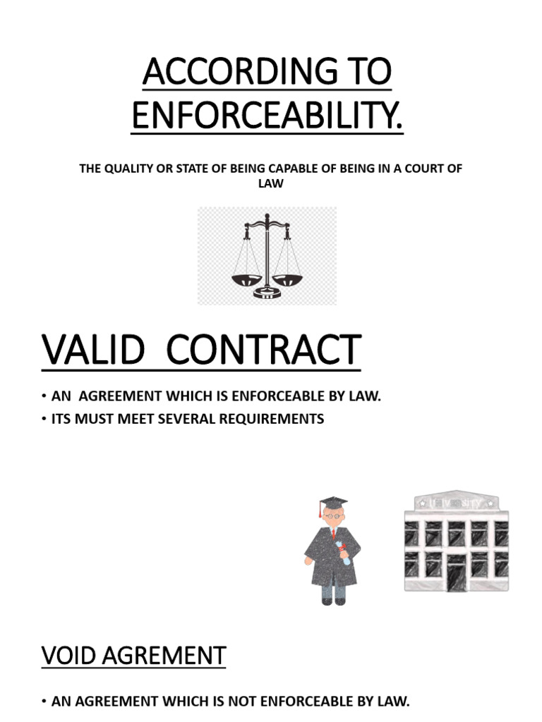 According To Enforceability 2 | PDF