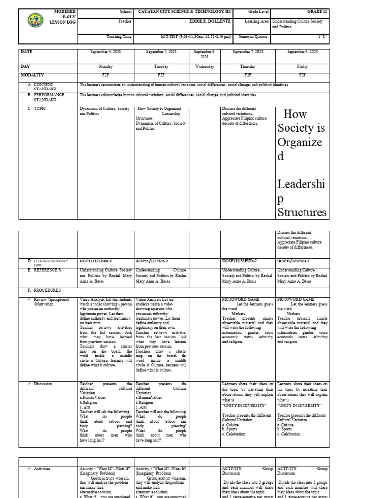 DLL Ucsp Week 2 | PDF | Learning | Human Communication