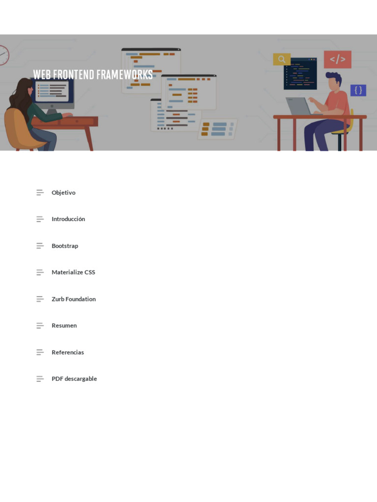 Si385 - LMM - Desc - S - Web Frontend Framework - V1 | PDF | Bootstrap (marco frontal) | Red mundial