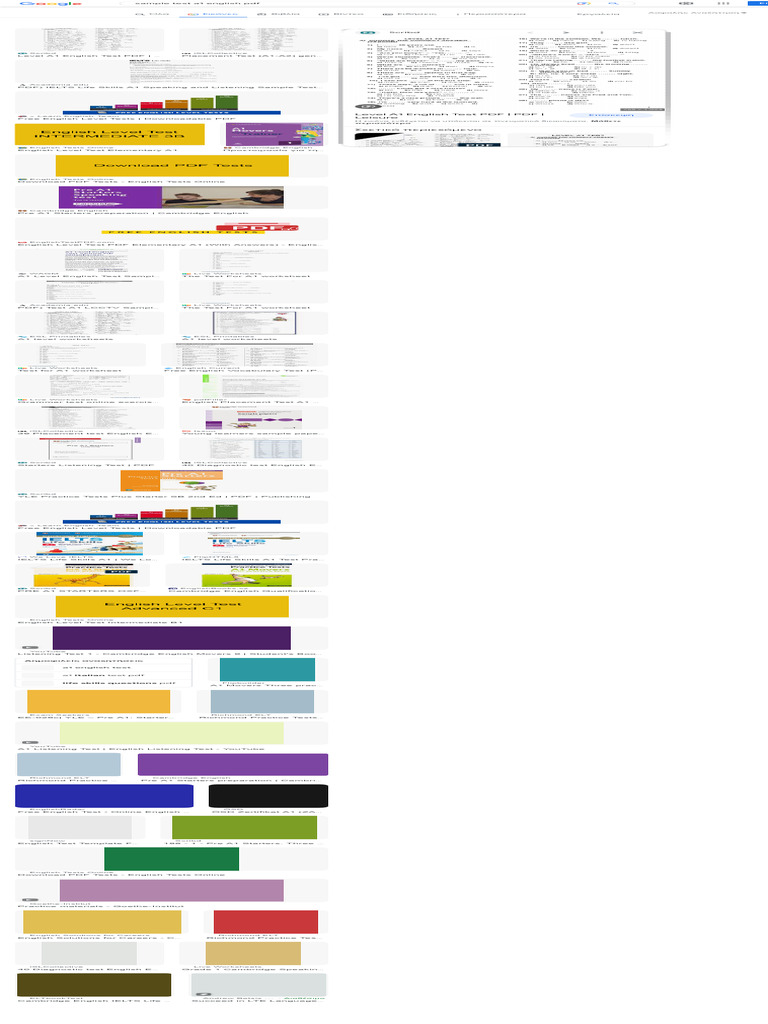 sample test a1 english pdf - Αναζήτηση Google | PDF | International ...