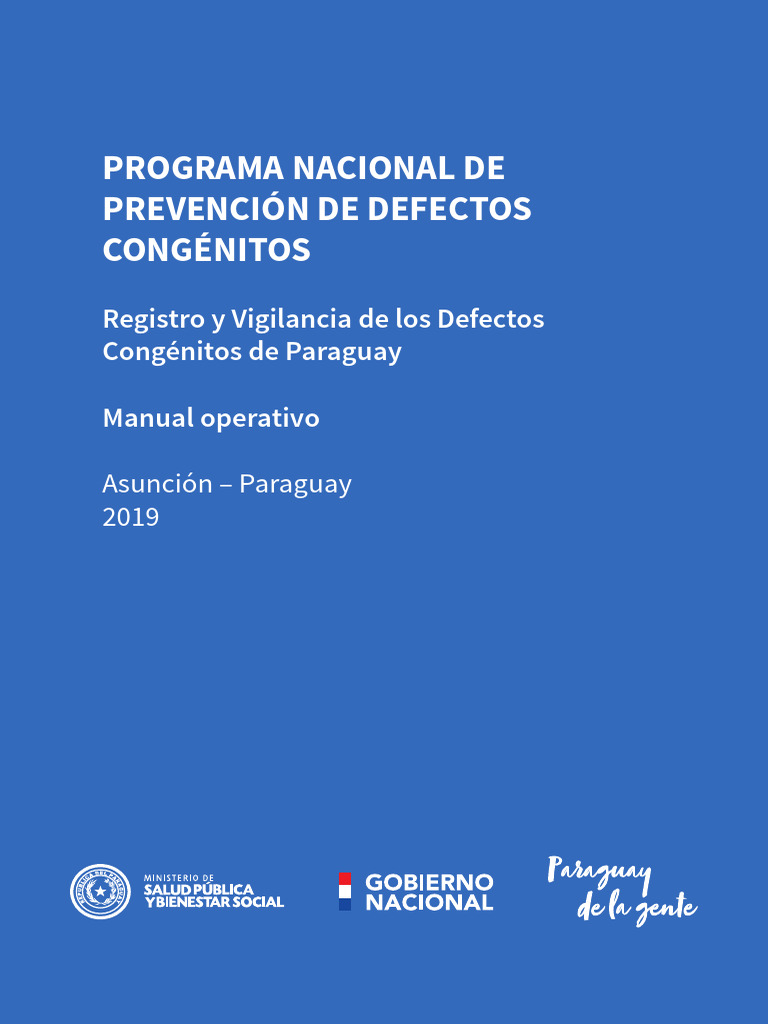 Programa Nacional de Prevención de Defectos Congénitos | PDF | Infantes ...