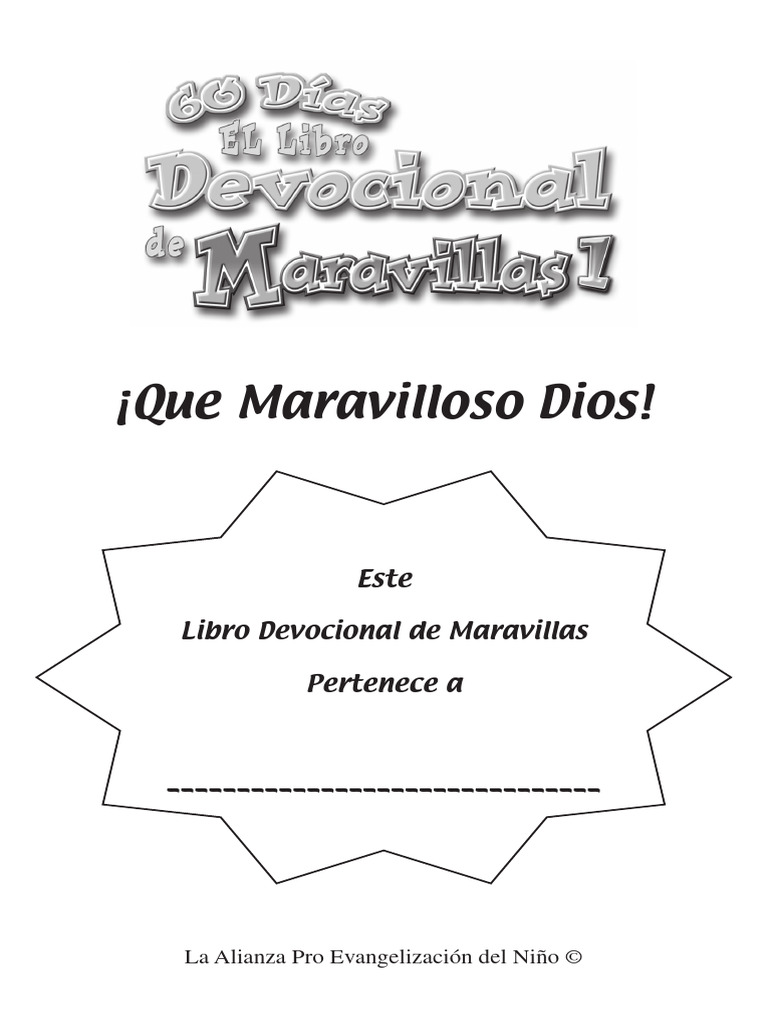 Devocional Maravillas 1 | PDF | Pecado | Oración