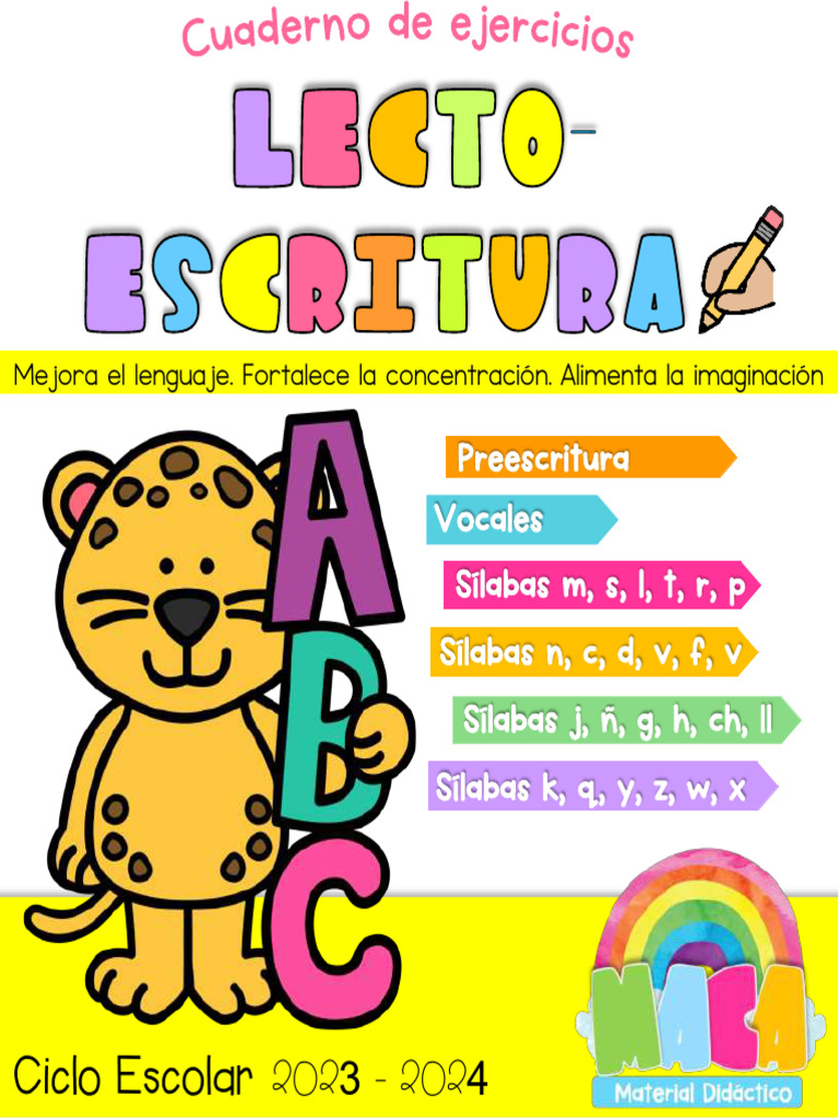 ??lecto Escritura M Silábico 22 23 Material Didáctico Maca V 4 | PDF
