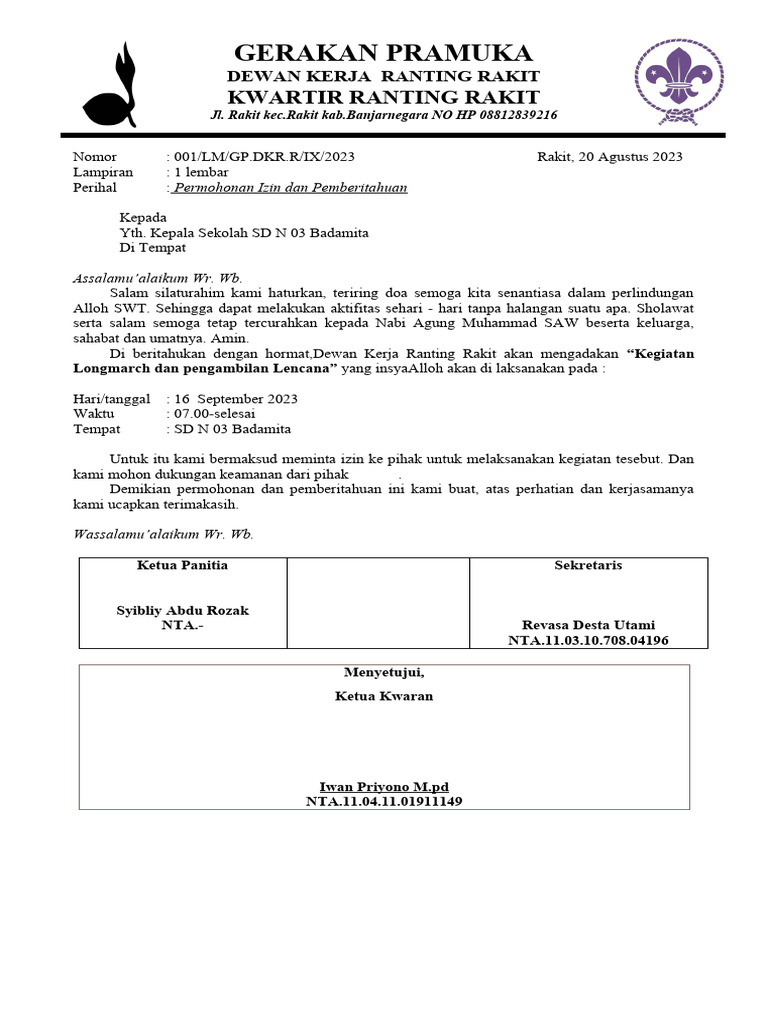 Surat Surat Dkr Rakit Pdf