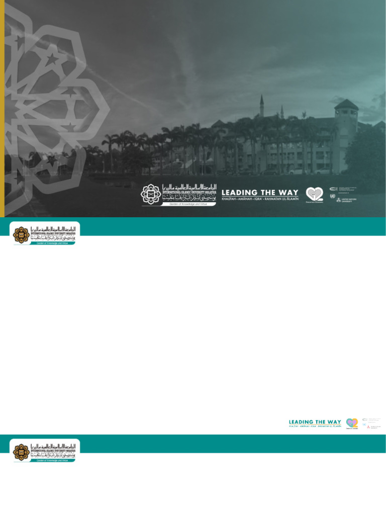 IIUM Official Slide Deck Template Nov 2020 | PDF