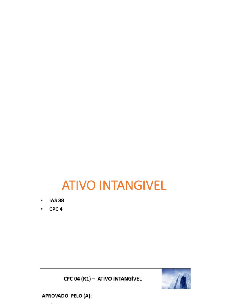 Aula 5 | PDF | Ativo intangível | Contabilidade