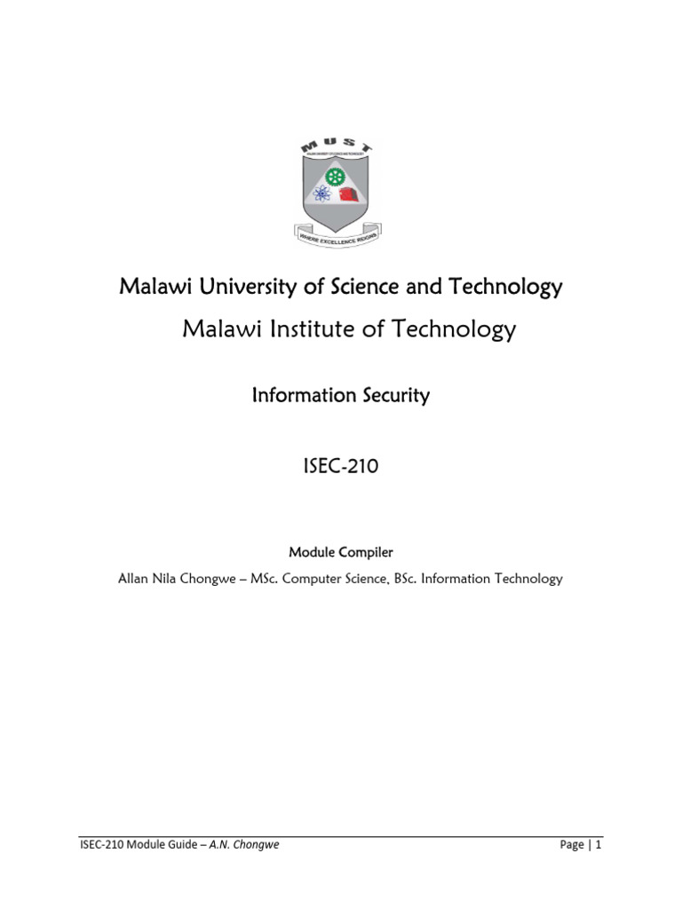 ISEC Information Management | PDF | Authentication | Information Security