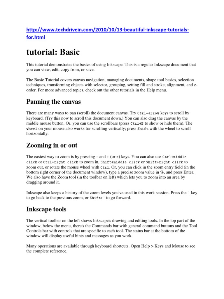 Inkscape Tutorial | PDF | Areas Of Computer Science | Computing