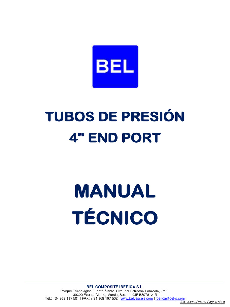 Bel4'' E.P. - Manual Tecnico - Español - Rev 3 (2020) | PDF | Ciencias ...