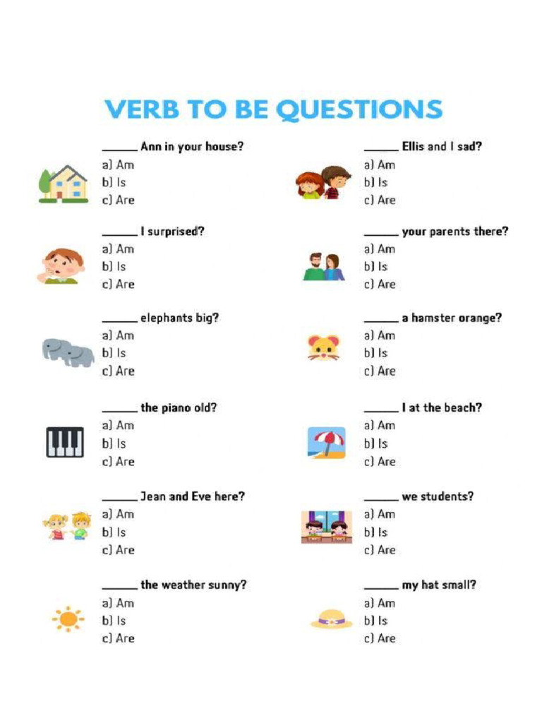 Verb To Be Questions | PDF