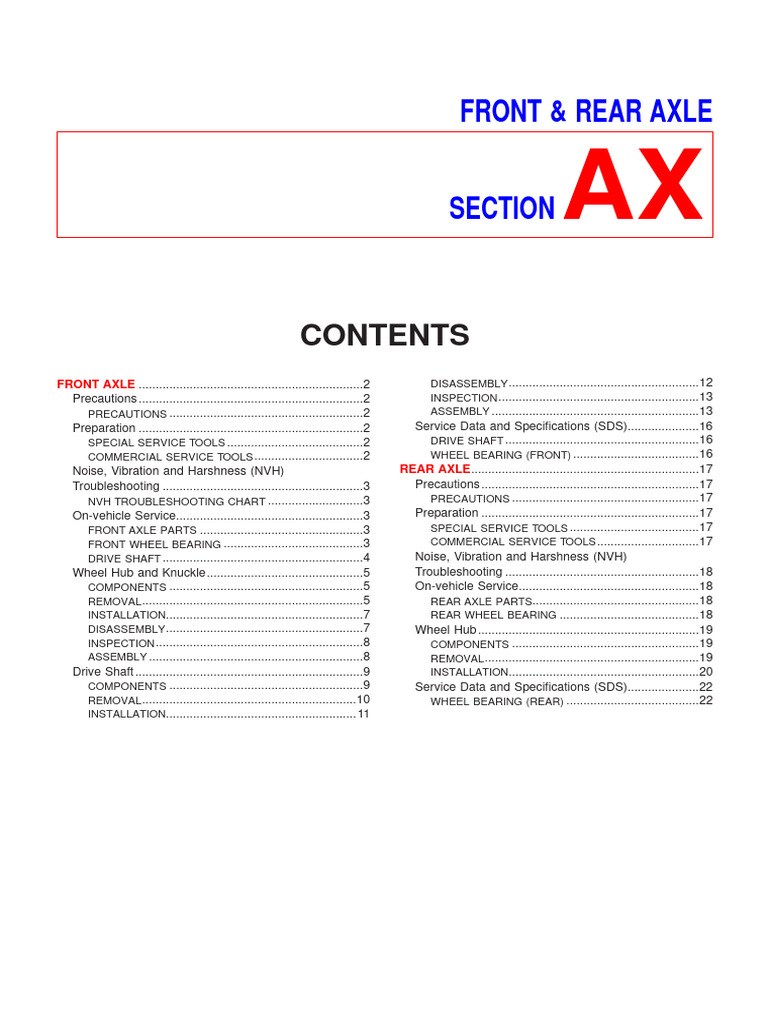 Manual Máxima Seccion Ax | PDF | Axle | Anti Lock Braking System