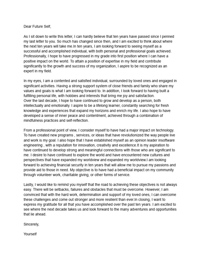 Future Career | PDF | Expert | Goal