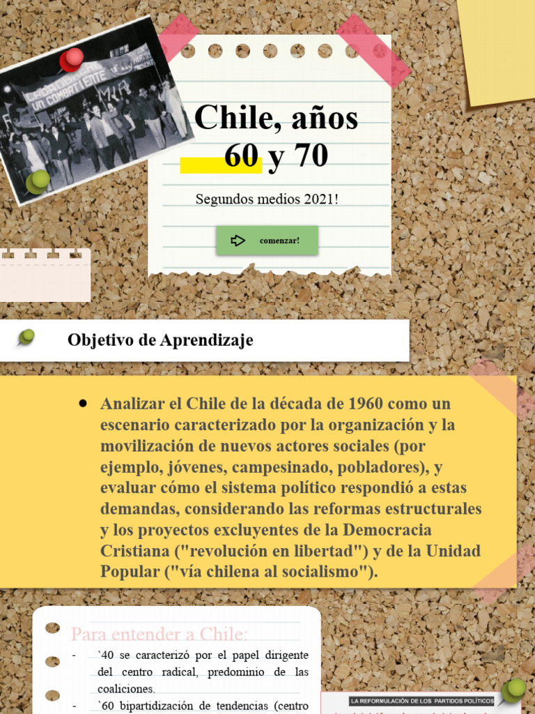Chile en Los 60 - 70 | PDF | Centrismo | Teorías políticas