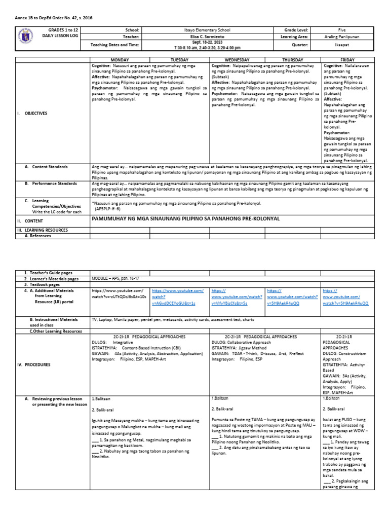 DLL AP5 09 18 22 23 Updated | PDF