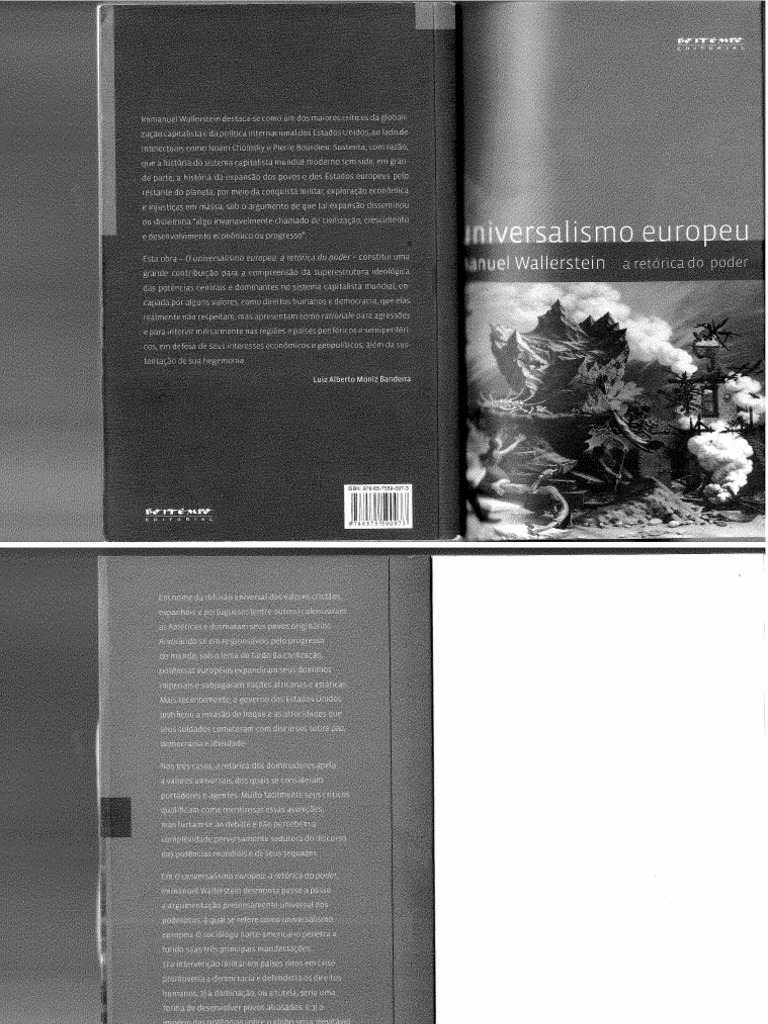 Immanuel Wallerstein - O Universalismo Europeu - A Retórica Do Poder | PDF
