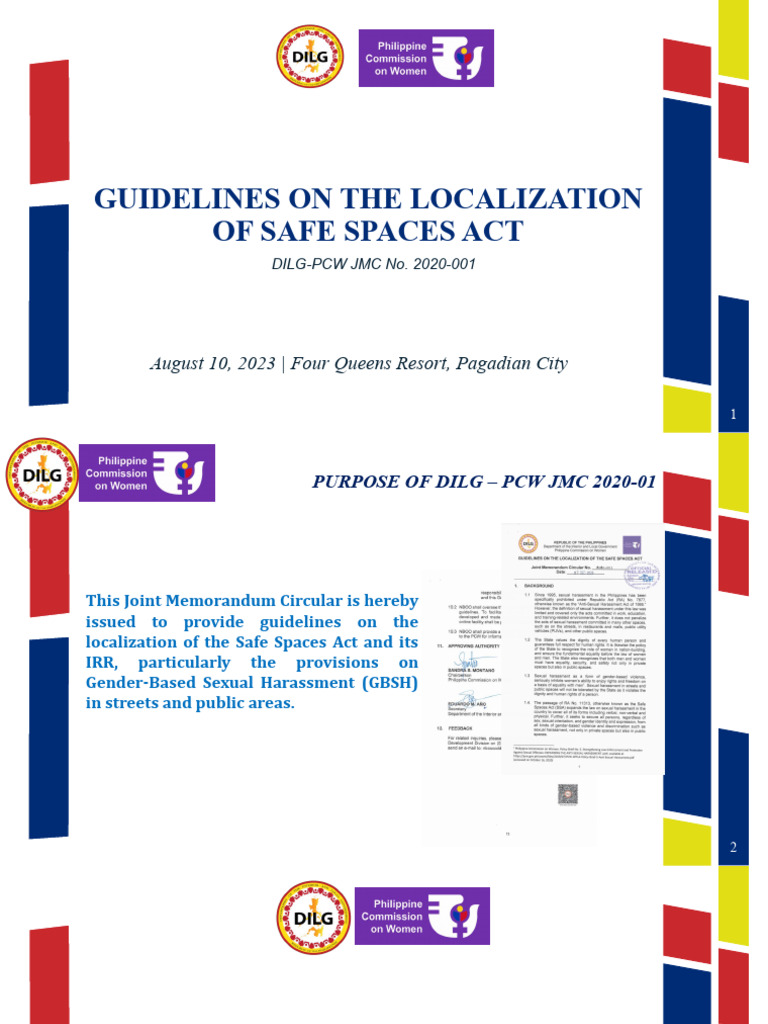 Localization of Safe Spaces Act - Revised | PDF | Justice | Crime ...