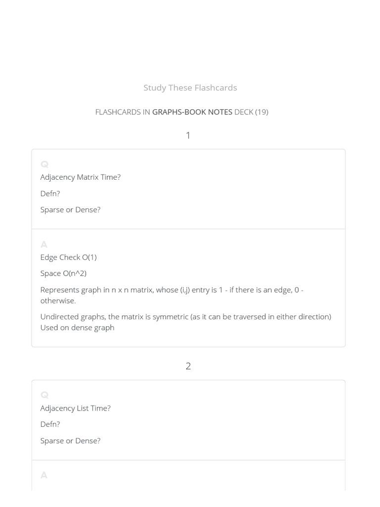 Graph Algorithms Study Guide | PDF | Vertex (Graph Theory) | Computational Problems