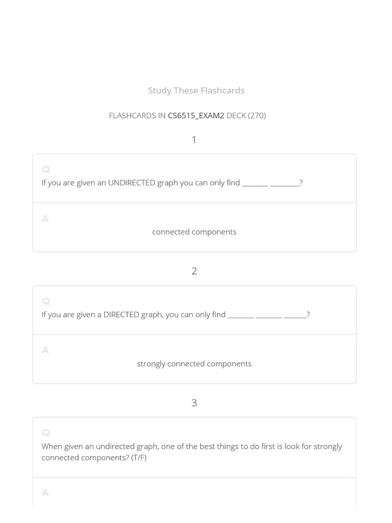 GeorgiaTech CS-6515: Graduate Algorithms: CS6515 - Exam2 Flashcards by Daniel Barker ...