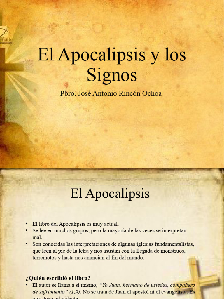 Autor y Significado del Apocalipsis | PDF | Juan el apóstol | Libro de ...