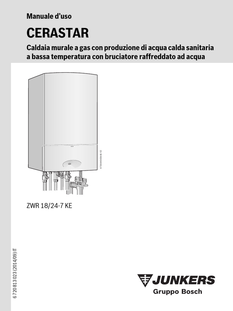 User Manual Junkers-CERASTAR-ZWR-18-24-7-KE | PDF