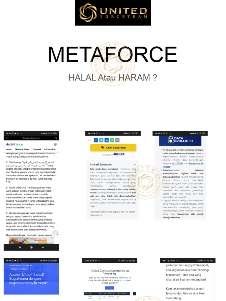 Metaforce Halal Atau Haram | PDF