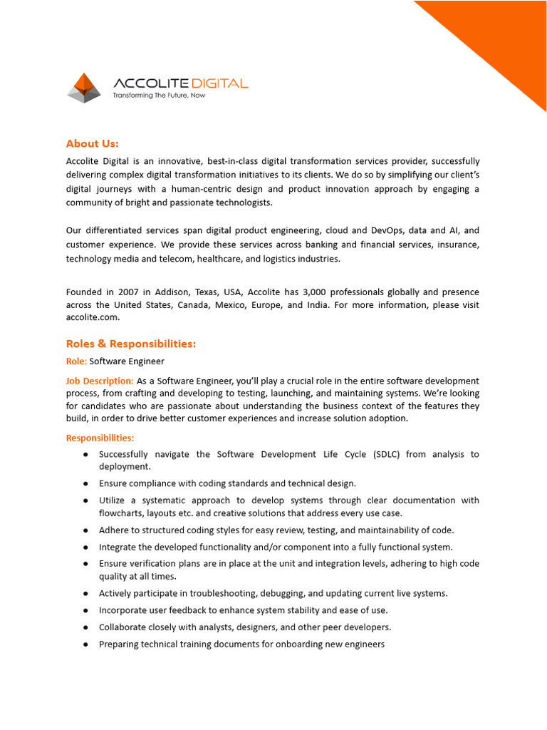 Software Engineer Pdf Computer Programming Software Engineering 