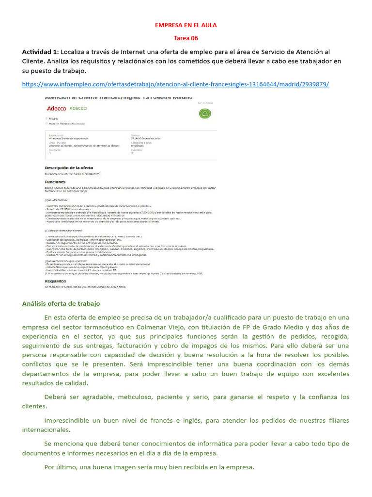 EMAU Tarea 06 - CORREGIDA | Descargar gratis PDF | Business | Los consumidores