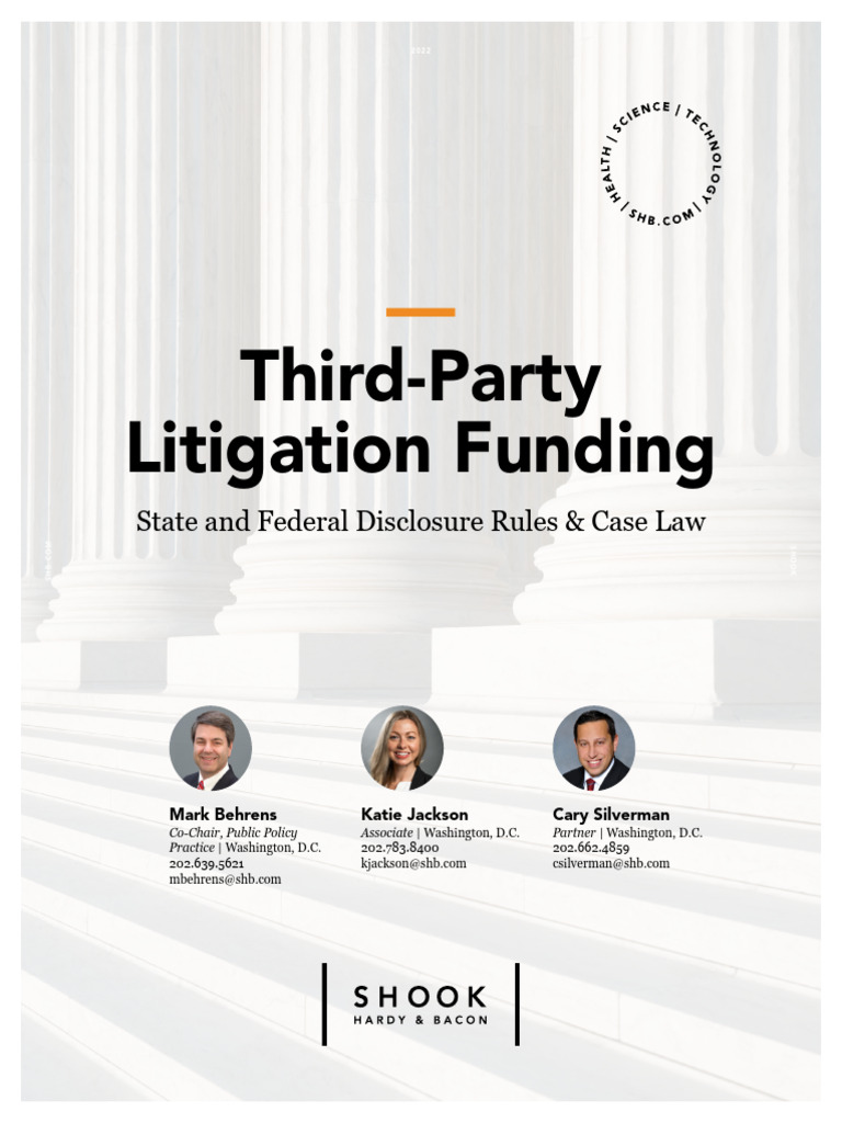 SHB Handout TPLF Disclosure Rules and Case Law | PDF | Lawsuit ...