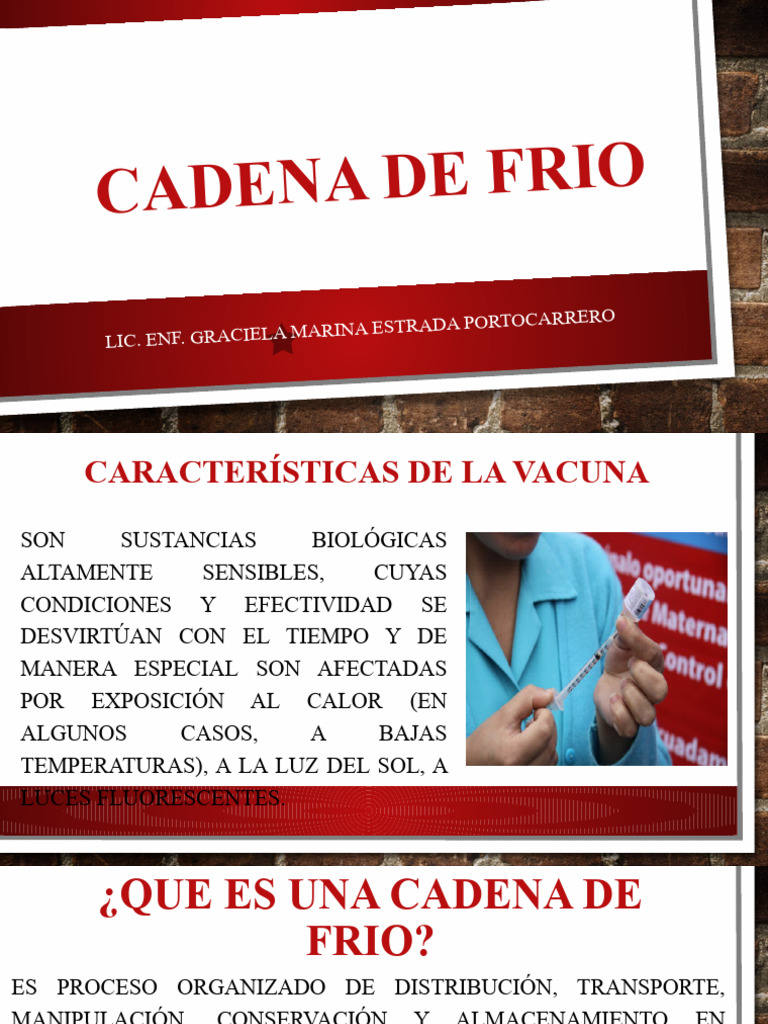 Cadena de Frio | PDF | Refrigerador | Vacunas