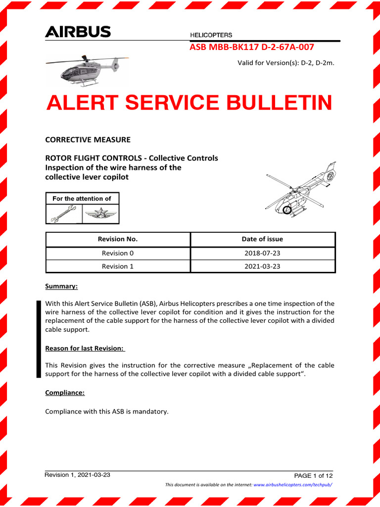ASB - BK117 D2 67 007 Rev1 EN | PDF | Aviation | Manufactured Goods