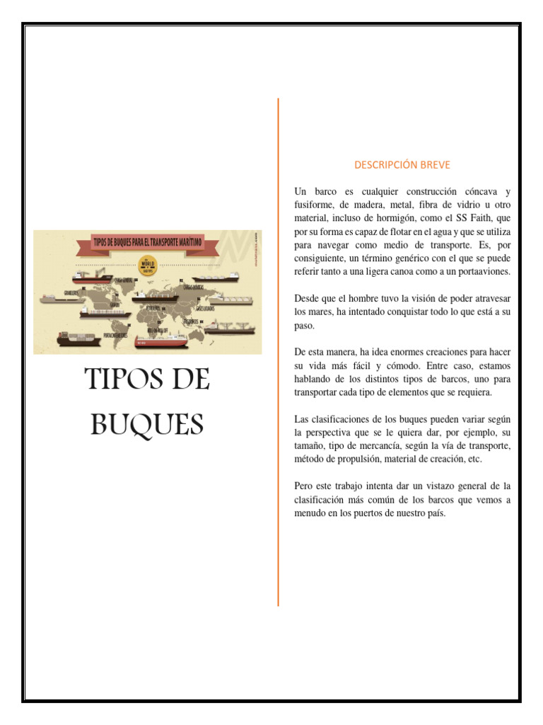 Tipos de Buque | PDF | Remolcador | Buques