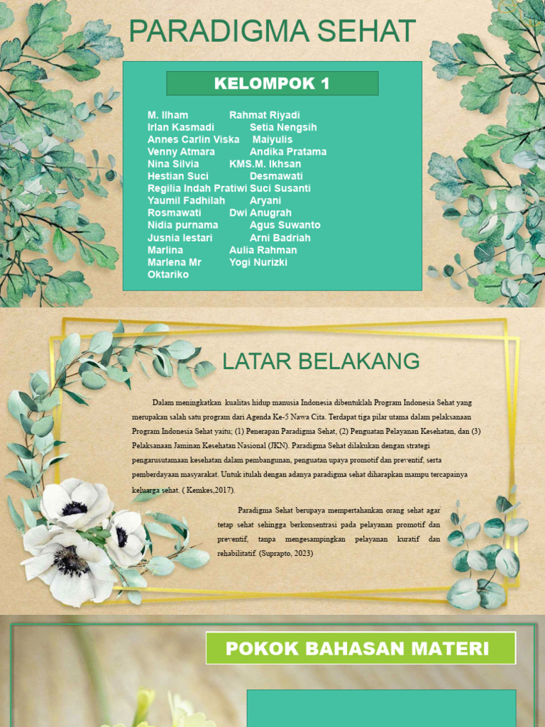 Implementasi Paradigma Sehat di Indonesia | PDF | Kesehatan Holistik